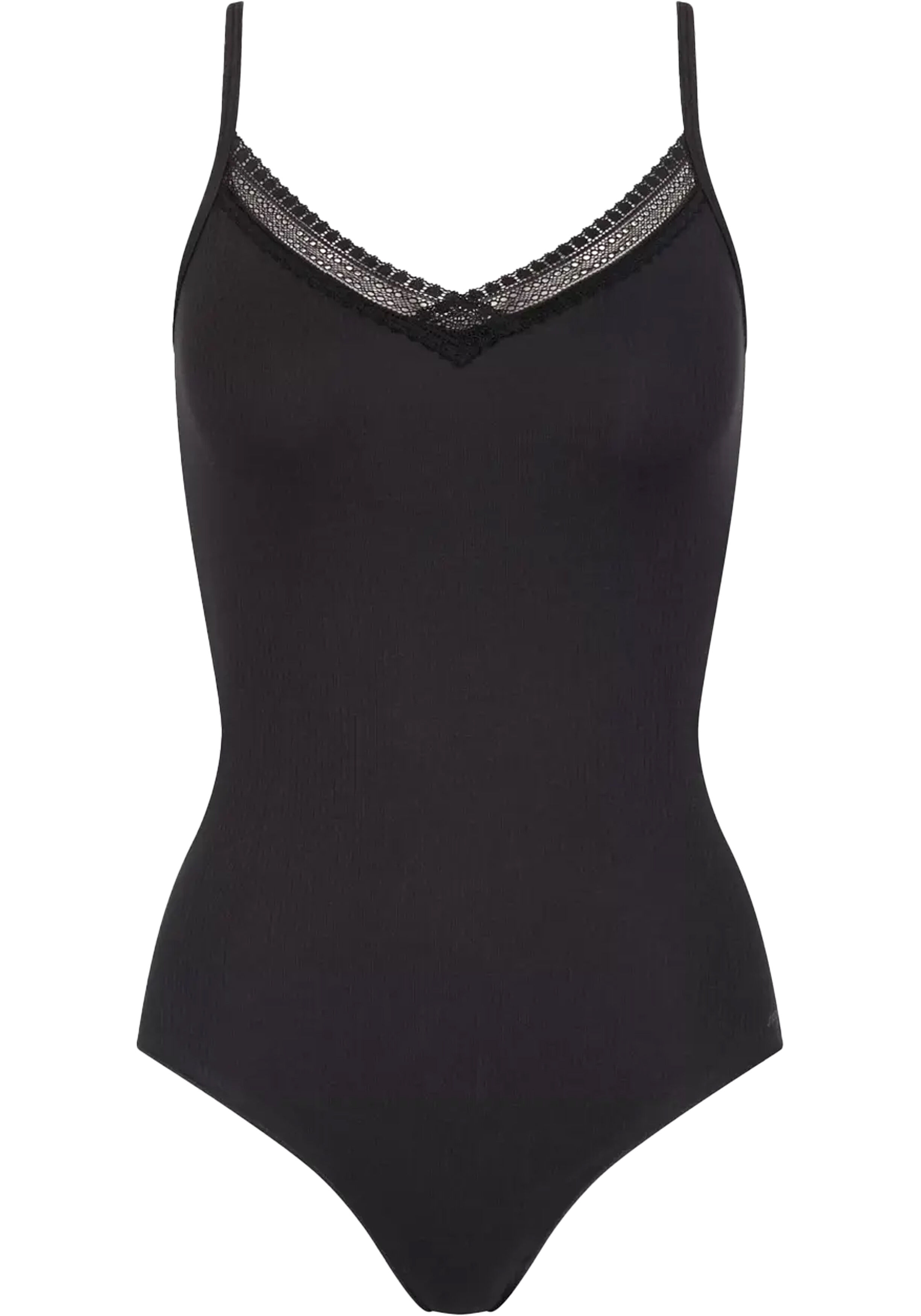 Sloggi Women GO Ribbed Body, body, zwart